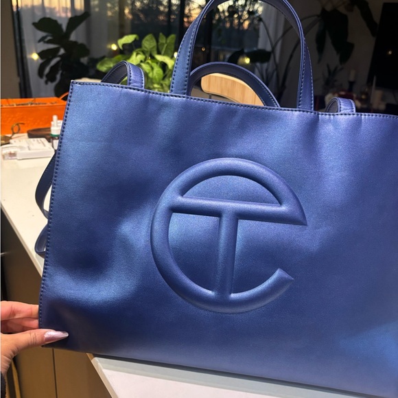 Telfar | Bags | Telfar Medium Shopping Tote Royal Blue Preowned With ...
